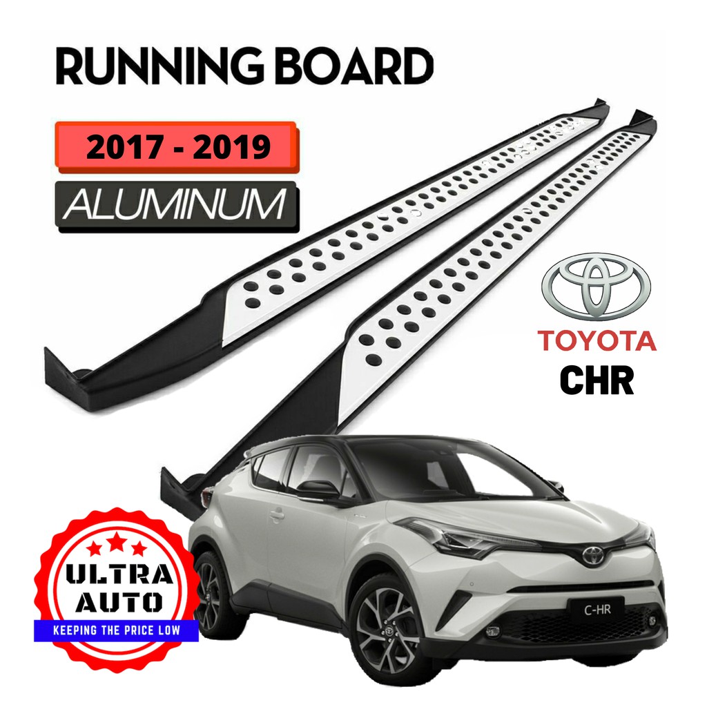 TOYOTA CH-R CHR 2017 2020 WITH SIDE SKIRT SIDE STEP PEDAL RUNNING BOARD ...