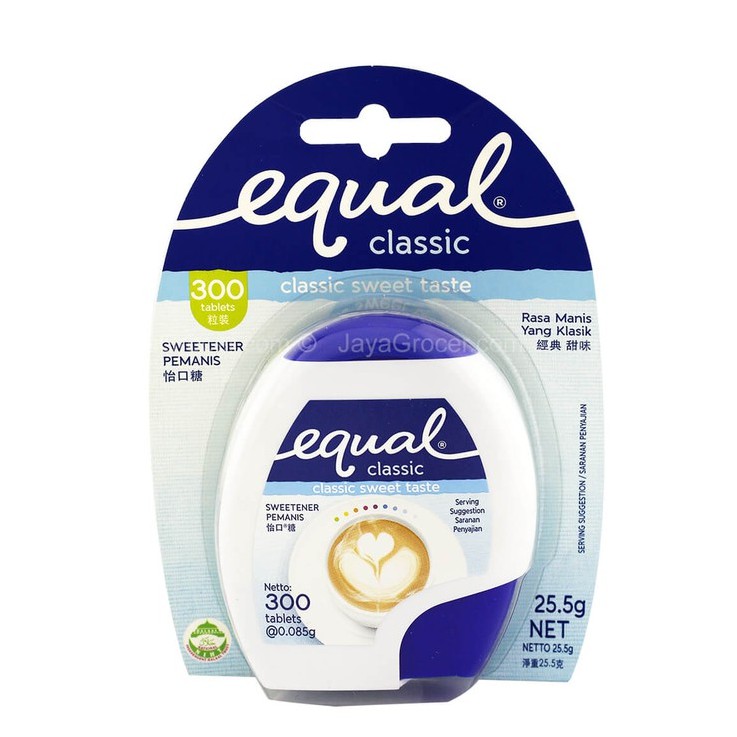 EQUAL CLASSIC SWEETENER ( 300 Tablets ) | Shopee Malaysia