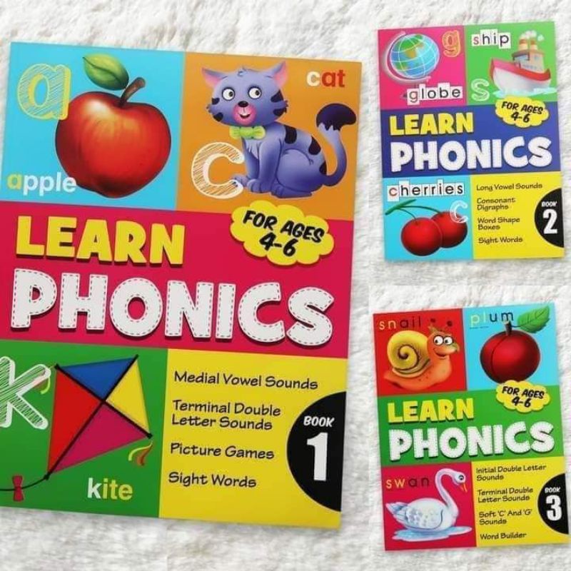 LEARN PHONICS SERIES (3 IN 1)/Learning English Phonics/Phonics Book ...
