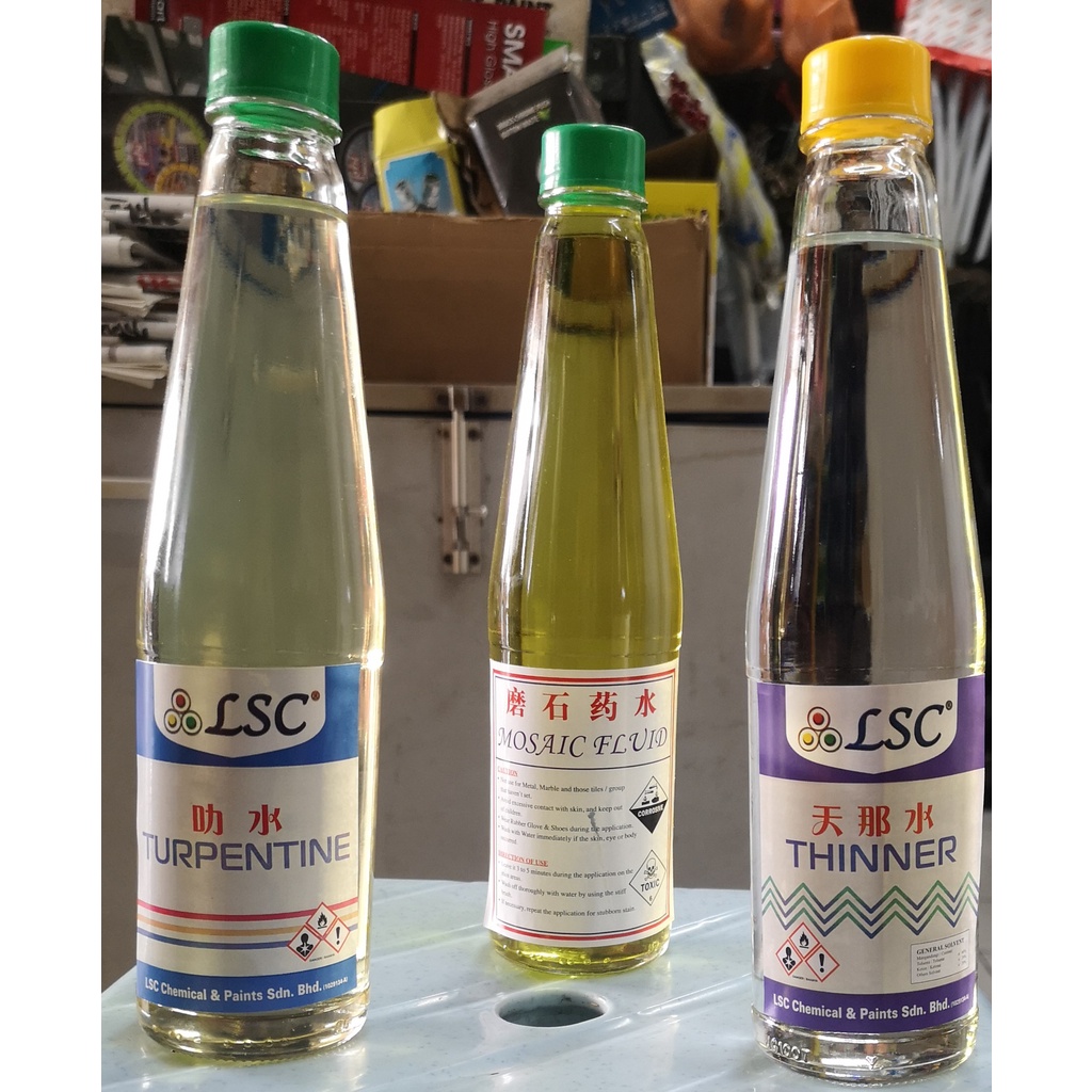 LSC BRAND - THINNER TURPENTINE MOSAIC FLUID - Cleaning Agent & Stain ...