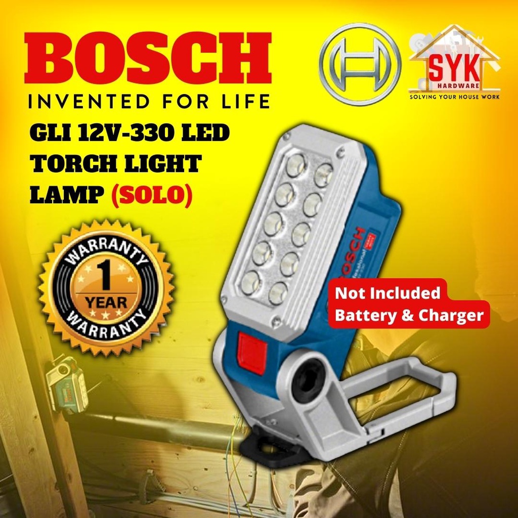 SYK Bosch GLI 12V-330 GLI12V-330 12V LED Torchlight Lamp Solo Lampu ...