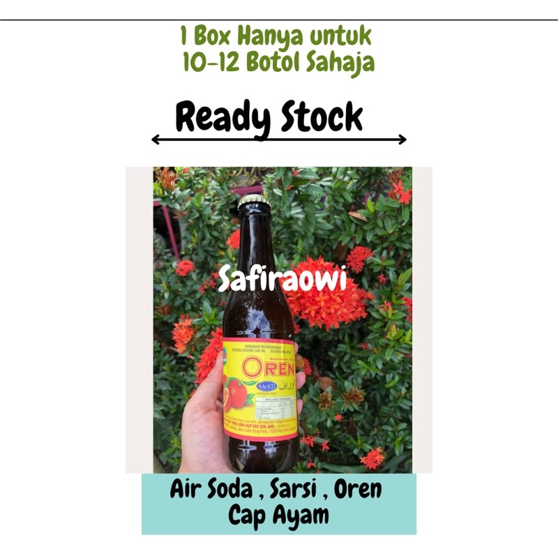 ( READY STOCK )Air soda kelantan / sarsi botol / air oren cap ayam ...
