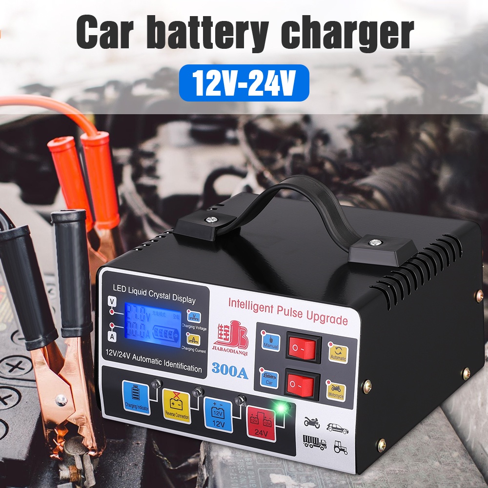 Charger 12v/24v 800A Car Lorry Battery Charger Pengecas Bateri Kereta Lori Pulse Repair Charging ...