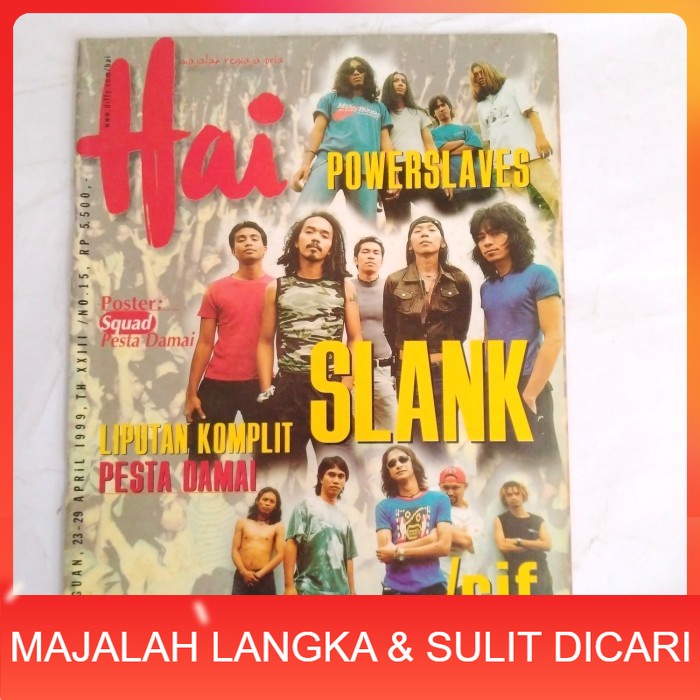 Hai Magazine No.15 April 1999 SLANK / RIF POWERSLAVES + Rare POSTER ...