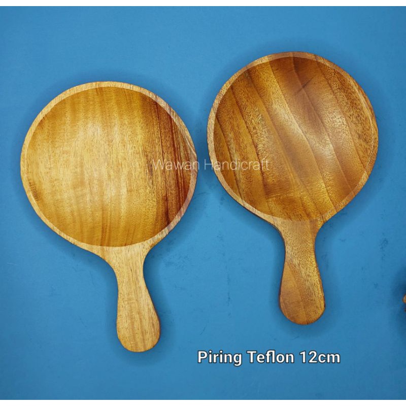 KAYU Wooden Plate/teflon Plate/Mahogany Serving Plate 12cm | Shopee ...