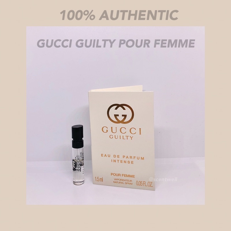 Authentic GC Guilty EDP Intense Pour Femme (1.5ML) Perfume Sample ...