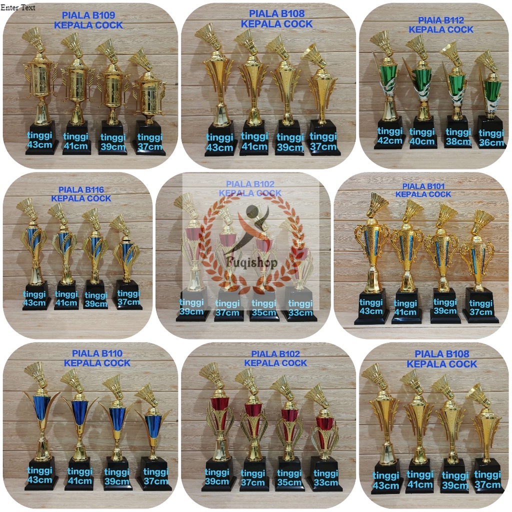 Badminton TROPHY BADMINTON CUP COCK BODY 1 SET | Shopee Malaysia