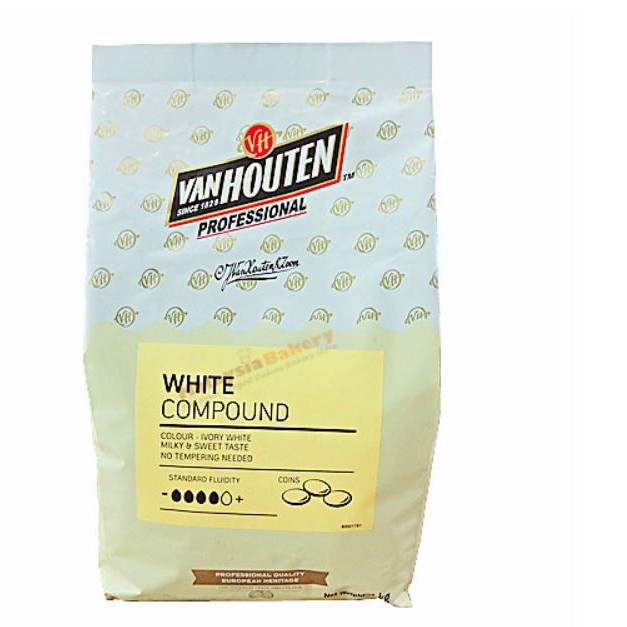Van houten White Compound Coin 1kg / Baking Chocolate 1kg | Shopee Malaysia