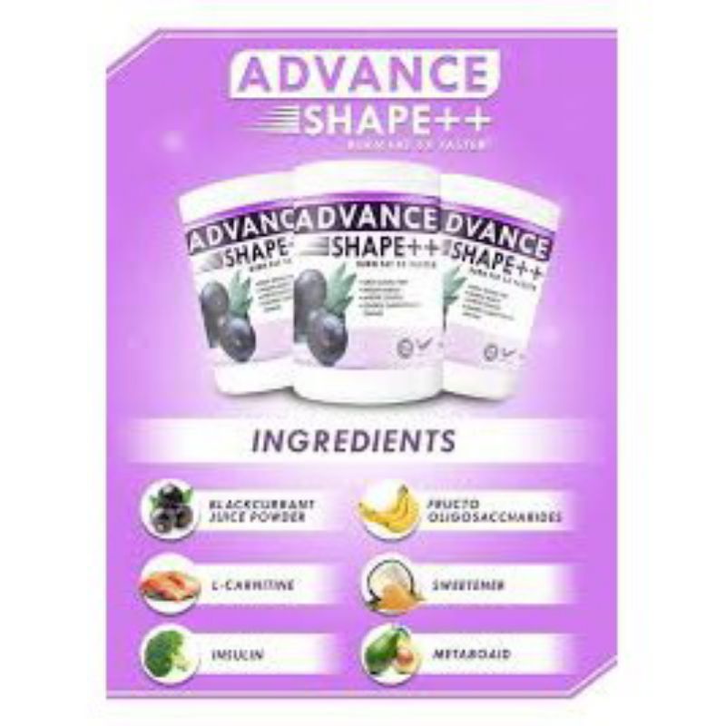 Advance Shape S+ Fat Burner++ (JUS PECAH LEMAK) | Shopee Malaysia