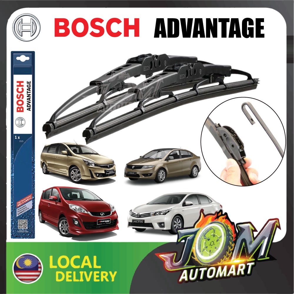 Alza / Preve / Exora / Altis Bosch Advantage Wiper Blade Set 24" / 16 ...