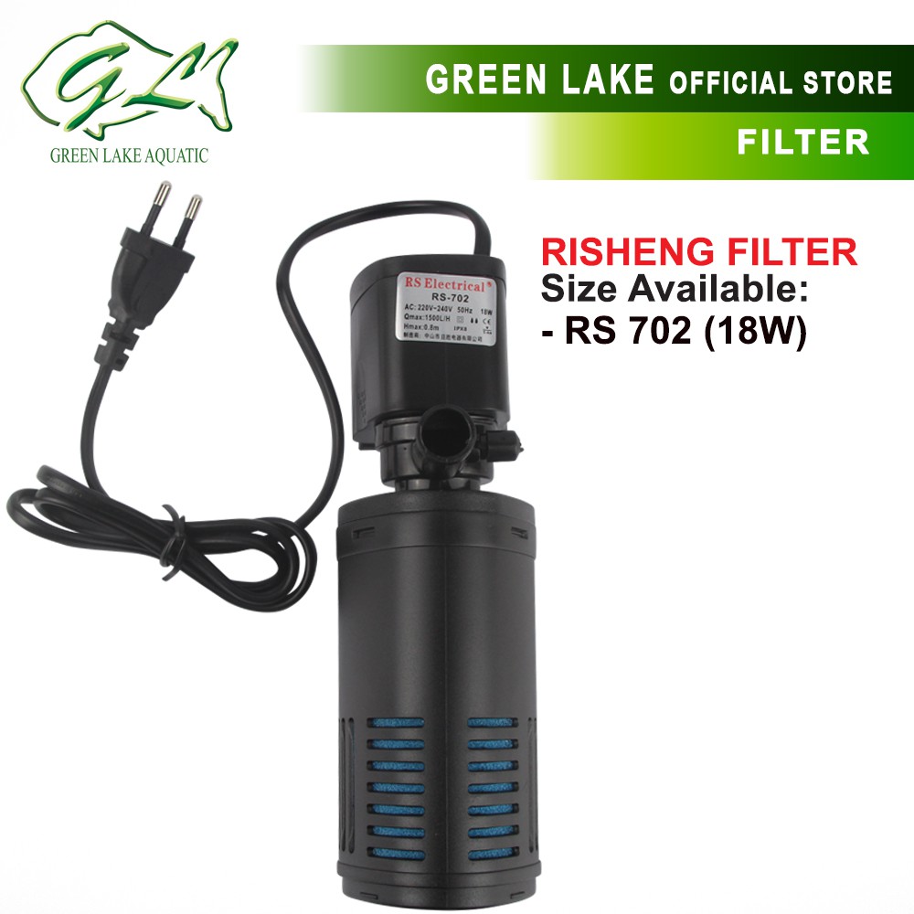 Aquarium Risheng Filter RS-702 Fish Turtle Filter Tank Oxygen Aquascape ...