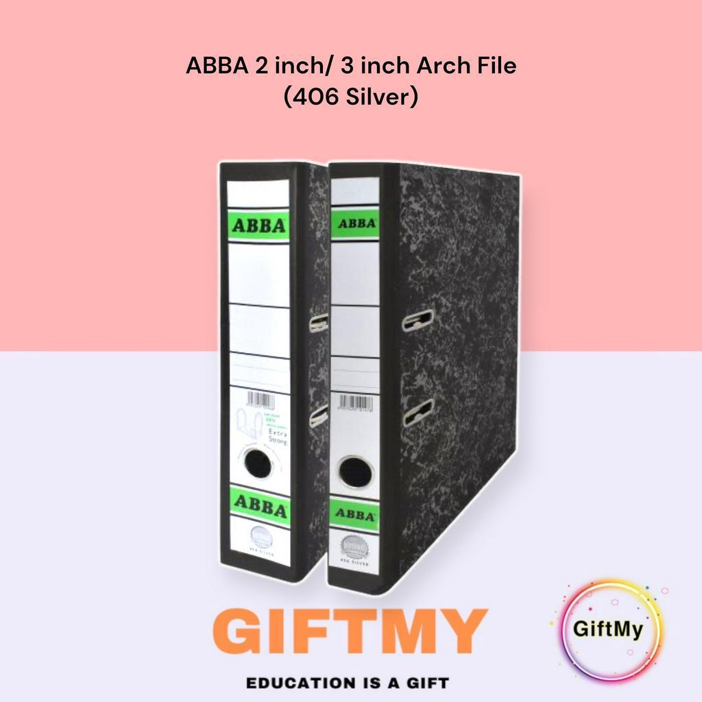ABBA Arch File Document Organize Folder Filing (406 Silver) | Shopee ...