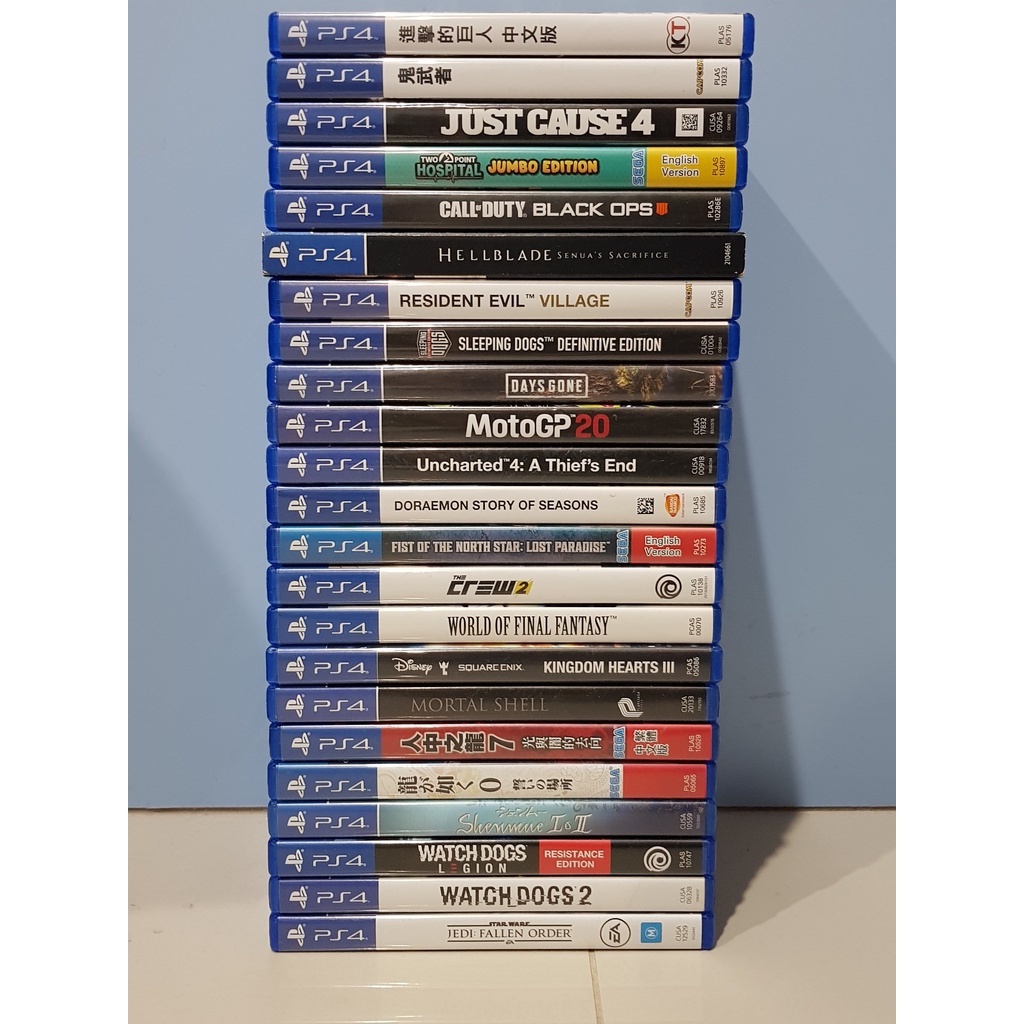PS4 Used / Second Hand /Pre Owned Games Collection二手游戏合集 | Shopee Malaysia