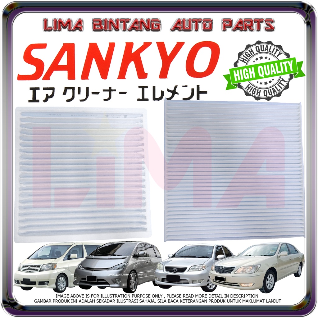Toyota Alphard ANH10 , Camry ACV30 , Estima ACR30 , Vios NCP42 Aircond Cabin Filter ( Penapis ...