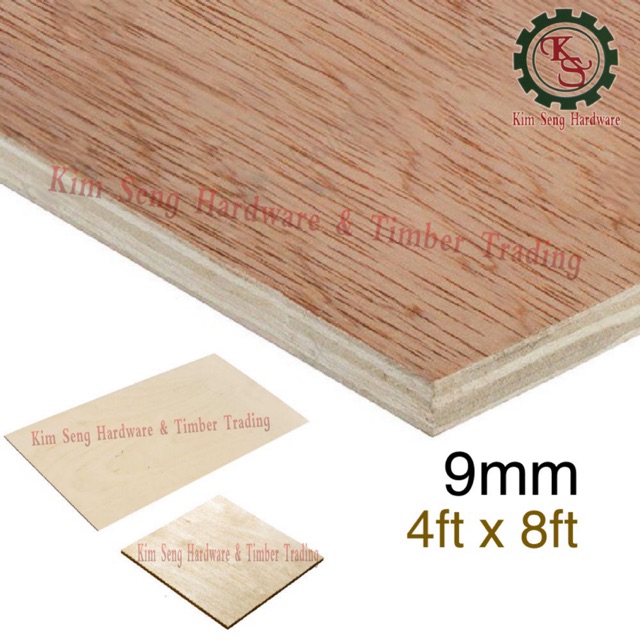(4ft x 8ft) 9mm Plywood Timber Panel Wood Board Sheet Ply Wood 4’x8 ...