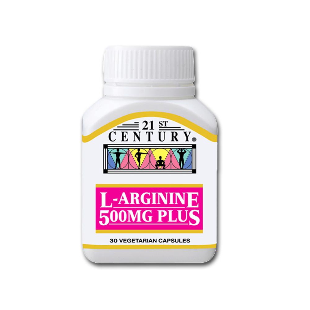 21st Century L Arginine Plus 500mg 30 Vege Caps Shopee Malaysia
