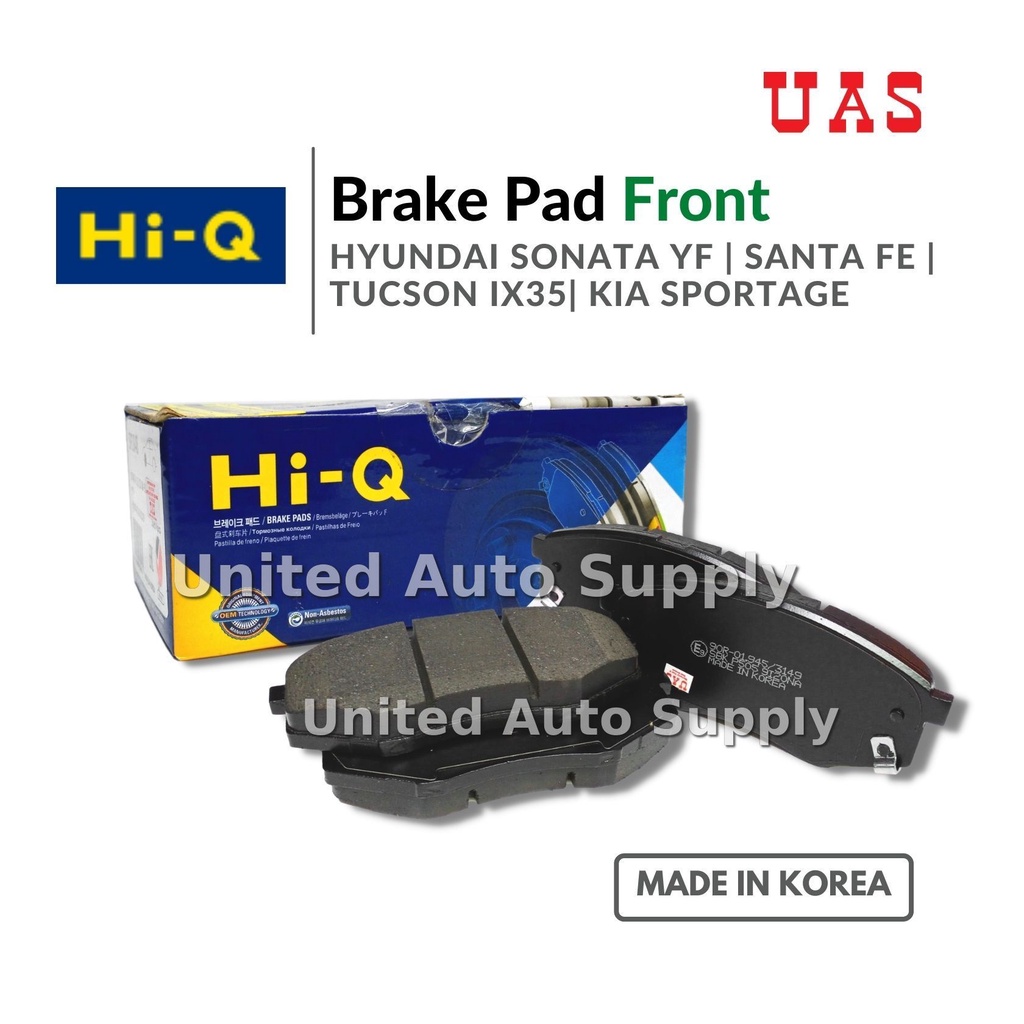Hi-Q SANGSIN Brake Pad Front for HYUNDAI Sonata YF Tucson IX35 Santa FE ...