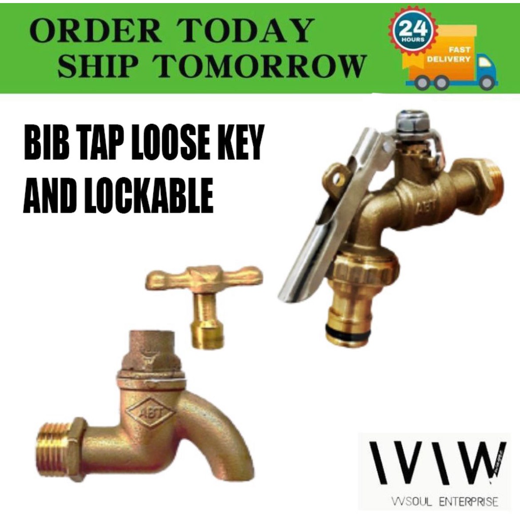 Brass Loose Key Bib Tap /Kepala Paip Air Dengan Kunci /Bib Water Pipe ...