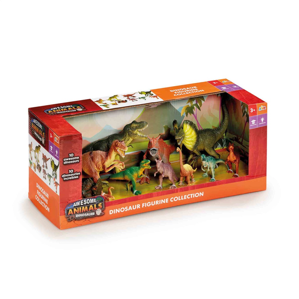 Addo Awesome Animals Dinosaur Figurine Collection 10 Pack | Shopee Malaysia