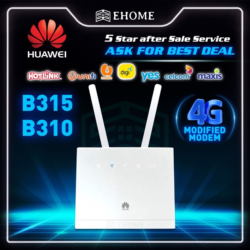 2021 new modem wifi modified unlimited Hotspot 4G Huawei B310 /B315 / CP101 / RS980 Bypass Data ...