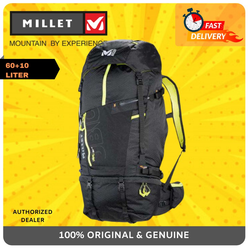 🔥100% ORIGINAL🔥 MILLET UBIC 60+10 HIKING BACKPACK | Shopee Malaysia