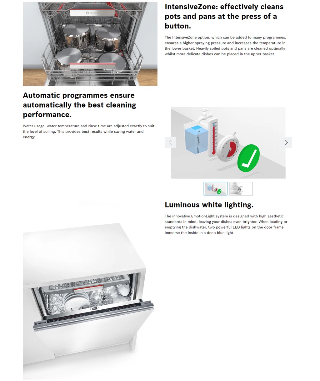 Bosch SMS8YCI01E 60cm Series 8 Freestanding Stainless Steel Dishwasher ...