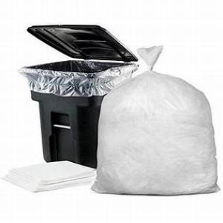 Clear Transparent Garbage Bag with Gusset / Rubbish Bag / 37 PCS ...