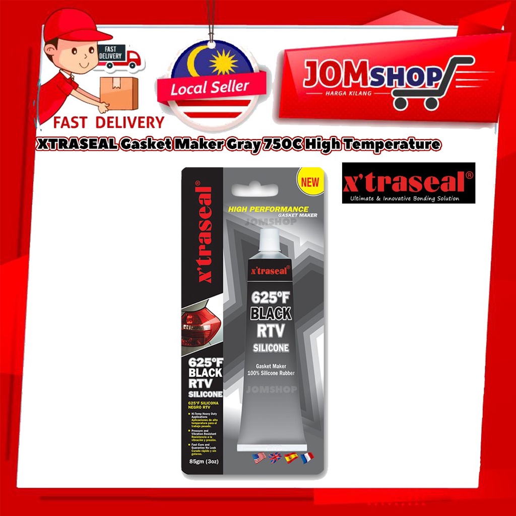 XTRASEAL 750°F GRAY RTV SILICONE GASKET MAKER GREY Gasket Gum 85g ...