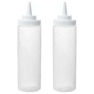 IKEA Squeeze Bottle, Plastic/Transparent - 2 pcs (Botol Sos Lutsinar ...