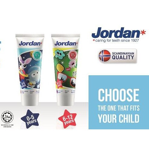 Jordan Toothpaste Step 1 Milk Teeth (Lychee) (Strawberry) / Step 2 New ...