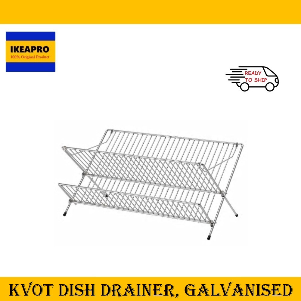 💥READY STOCK💥 IKEA KVOT Dish Drainer (Galvanised) | Shopee Malaysia