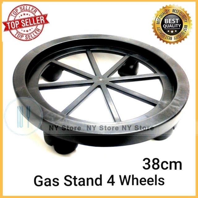 Gas Stand Trolley 4 Roller PVC Roda Tong Gas Stand 38cm Gas Stove Thick ...