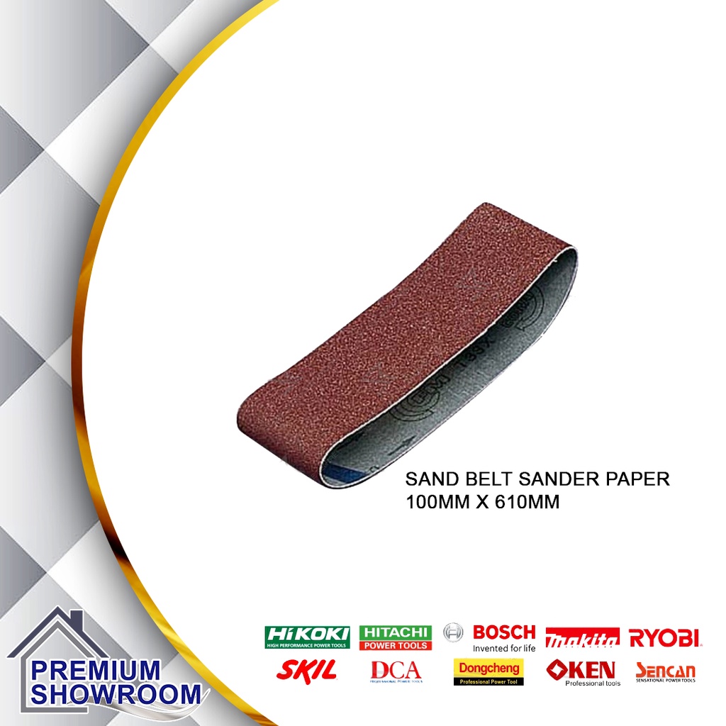 SAND BELT SANDER PAPER 100MM X 610MM P24 / P40 / P60 / P80 / P100 ...
