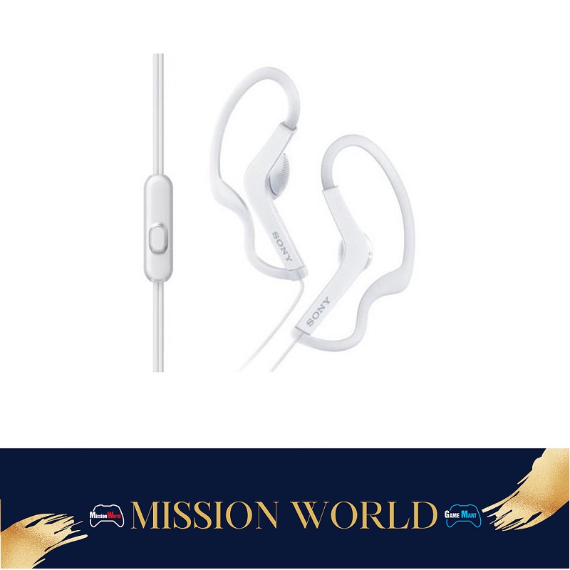 Sony MDR-AS210AP Sports In-ear Wired Headphones (White) | Shopee Malaysia