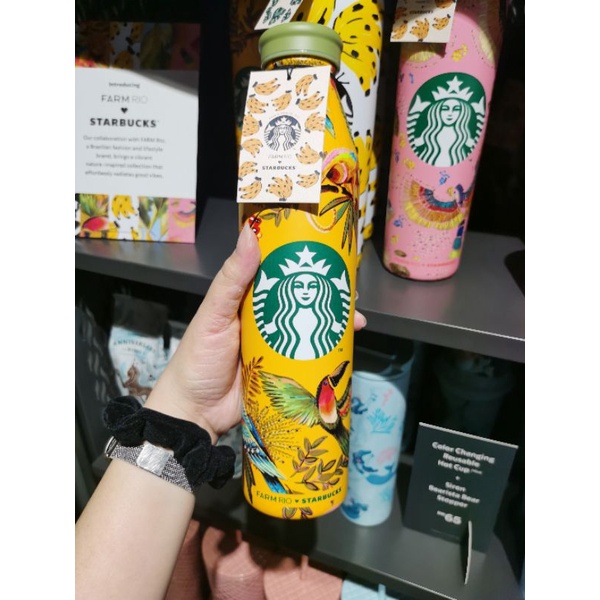 Starbucks x Farm Rio Jungle Animals Stainless Steel Hydration Bottle ...