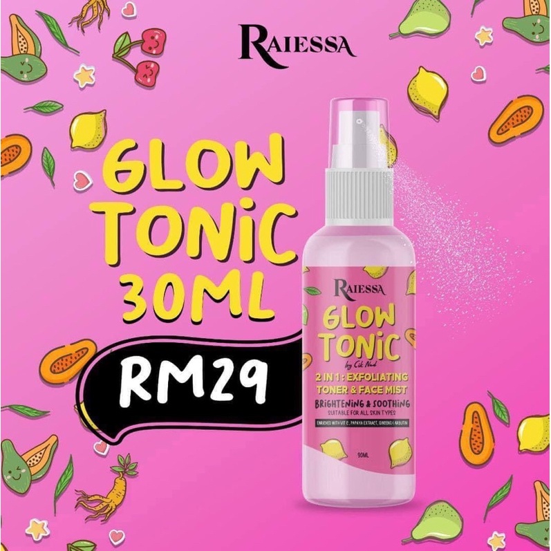 GLOW TONIC RAIESSA 💯 ORIGINAL HQ | Shopee Malaysia