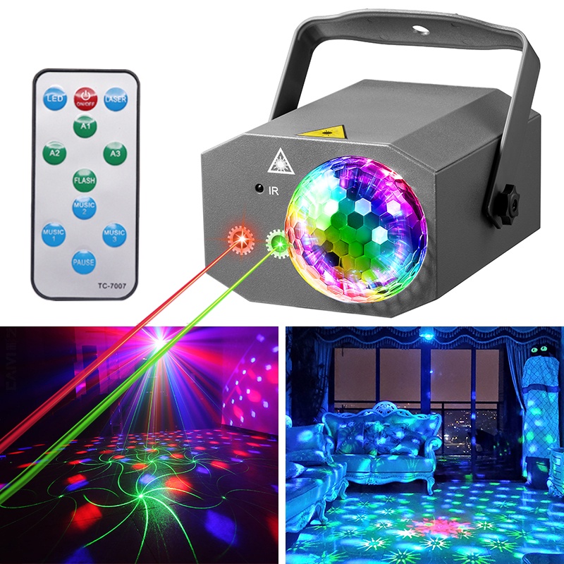 Disco Light LED disco ball 2 in 1 Laser Light Colorful Party Light ...