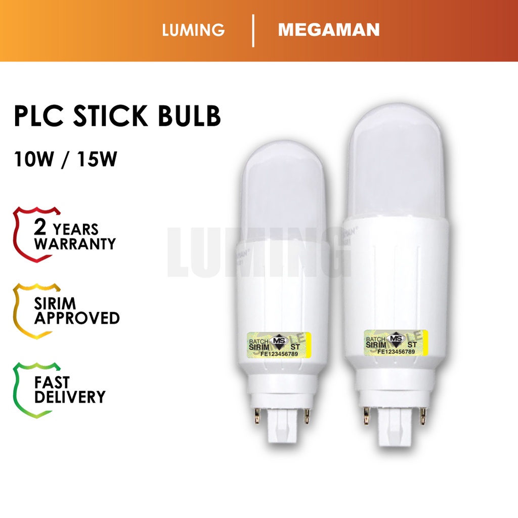 LMG_ LED PLC Bulb 10W 15W Megaman Mentol Wall Light Table Lamp Ceiling ...