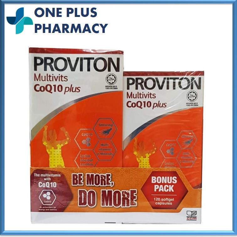 Proviton Multivits CoQ10 Plus 90's / 90's+30's [EXP 02/2026] | Shopee ...