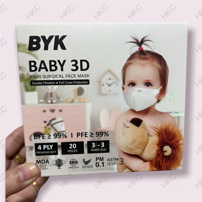 🇲🇾BYK 4PLY SURGICAL Baby Mask (INDIVIDUAL PACKING)Sirim Baby Face Mask ...