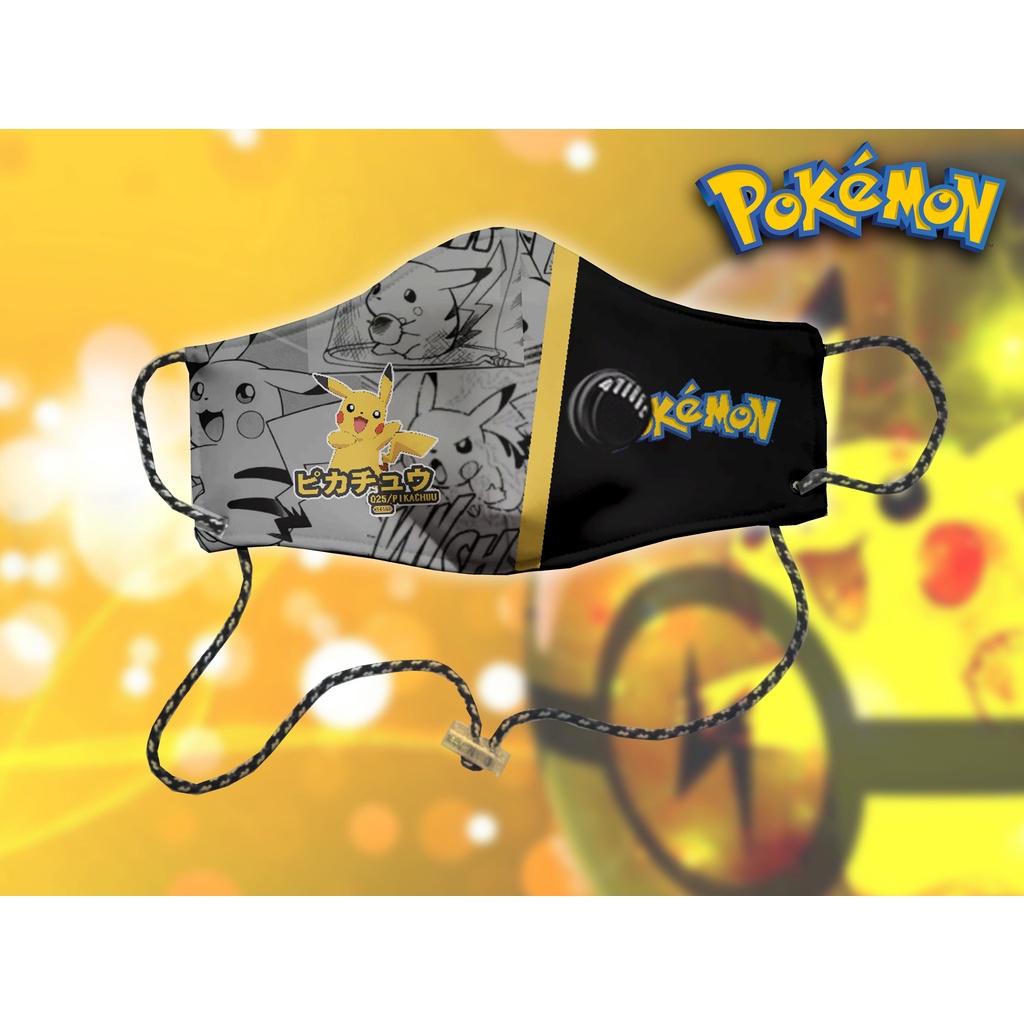 Pokemon 2.0 PIKACHU N95 2PLY MASK ADULT VIRAL CIKIBALL CHIKIBALL ...