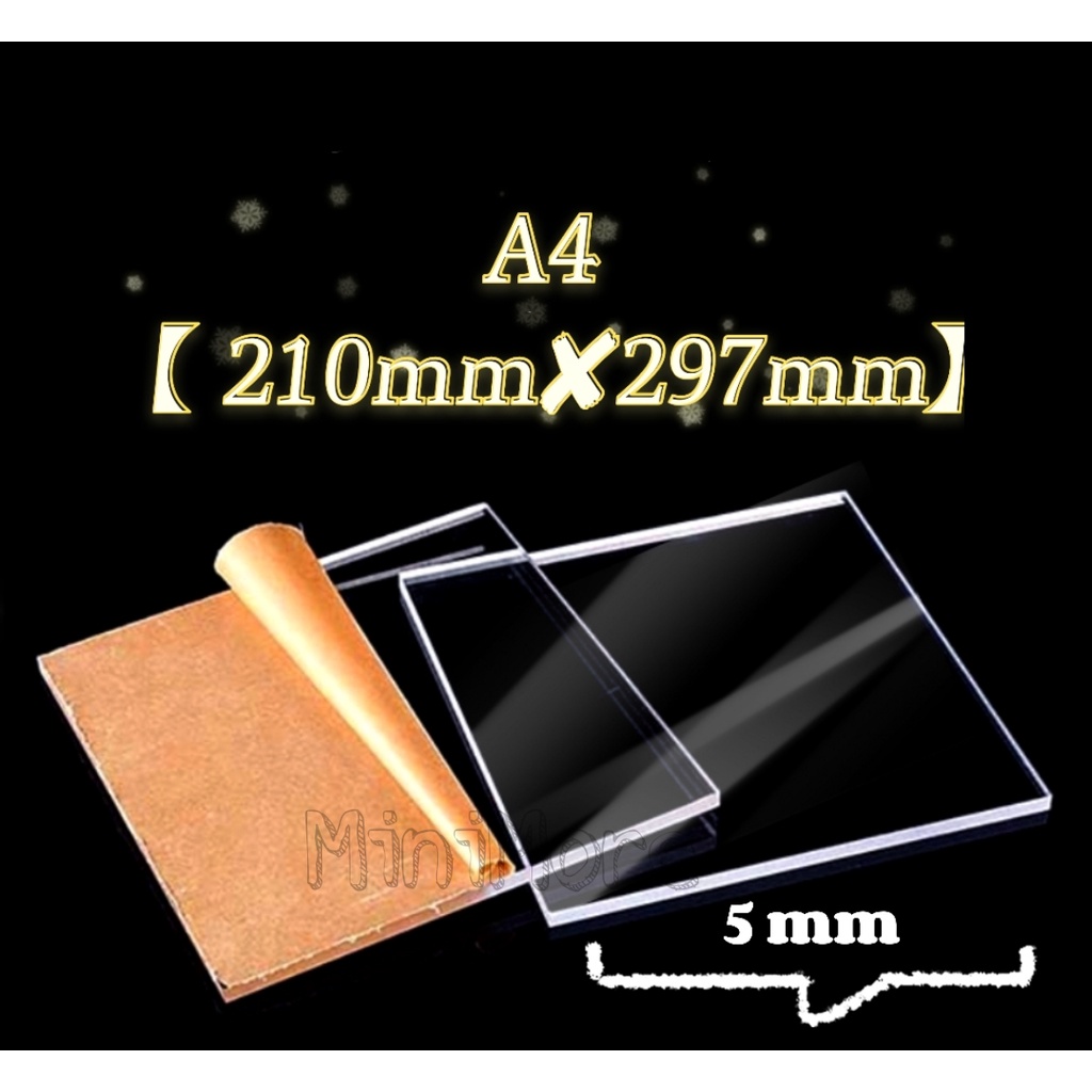 (MiniMore) A4 Acrylic Sheet / Papan Akrilik - (1mm/2mm/3mm/4mm/5mm ...