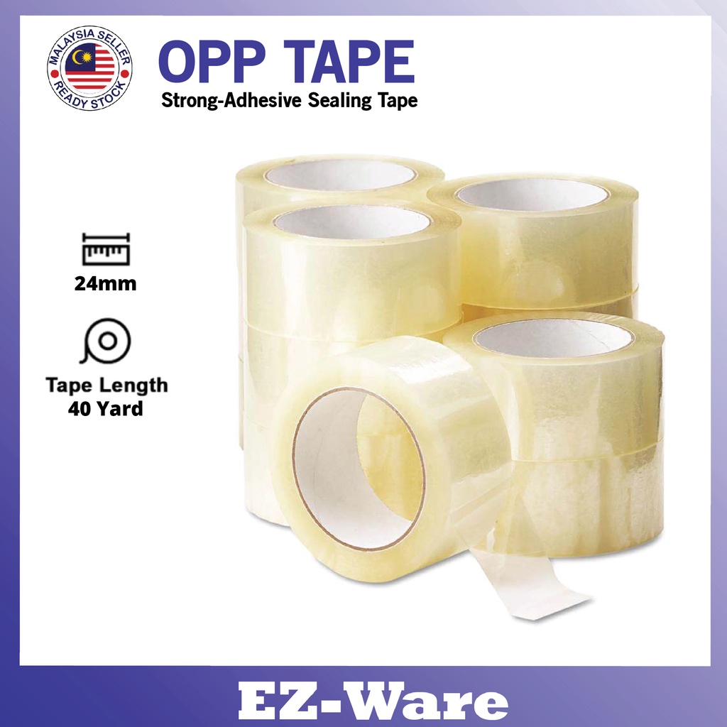 24mm x 40Yard OPP Packaging Tape / OPP CLEAR TAPE Cellophane Cellotape ...