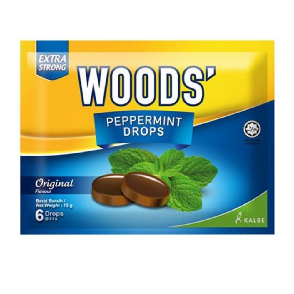 Woods' Peppermint Drop Sweets Original 15g | Shopee Malaysia