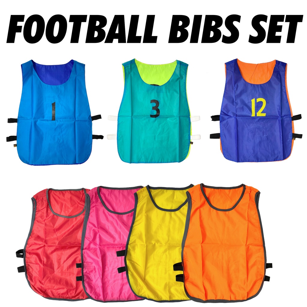 Football Bibs Set Bib Vest Soccer Training Basketball Team Sports Sport 12pcs set | Shopee Malaysia