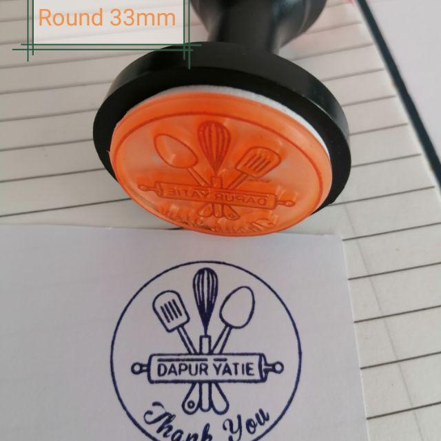 Rubber stamp Round - cop bulat / cop company(WITH OUT INK) Sabah /Sarawak Cod | Shopee Malaysia