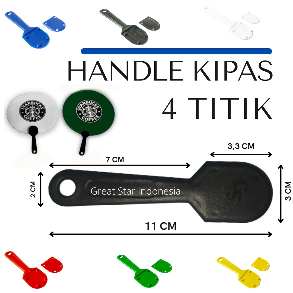 4 point fan handle/handle (1 pack contains 100 pcs) | Shopee Malaysia