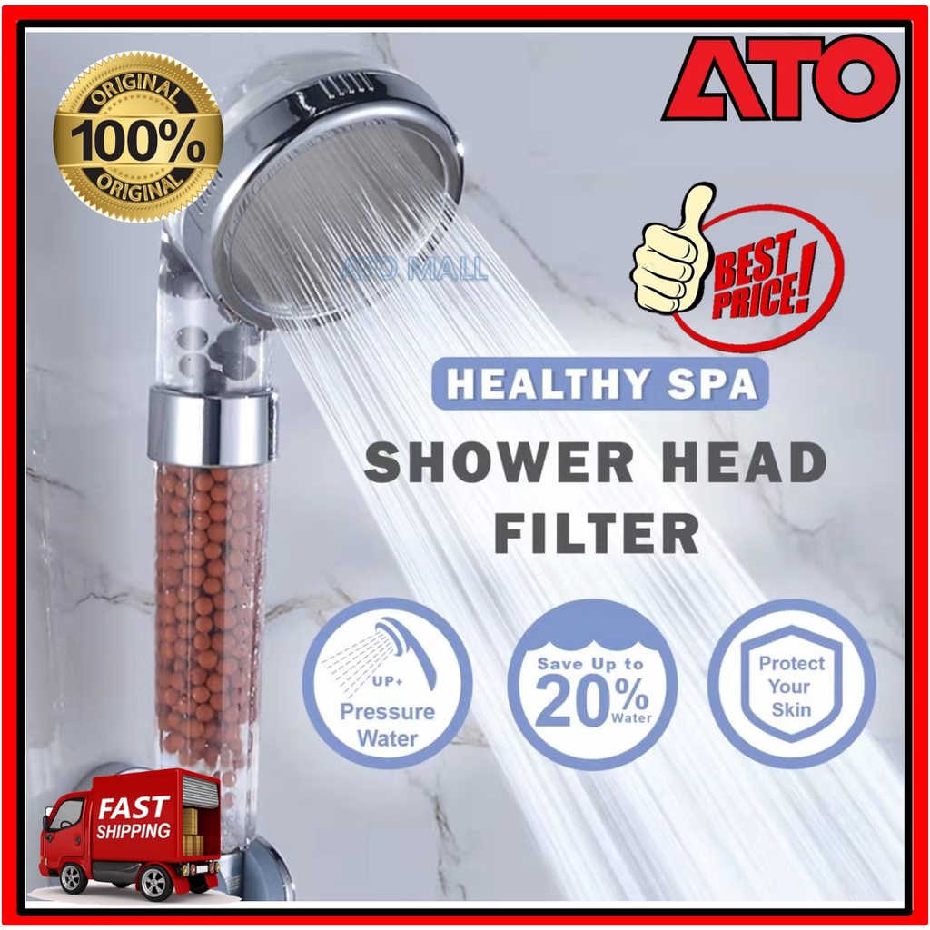 GoodSense Healthy Spa Shower Head High Pressure Boosting Water Saving ...