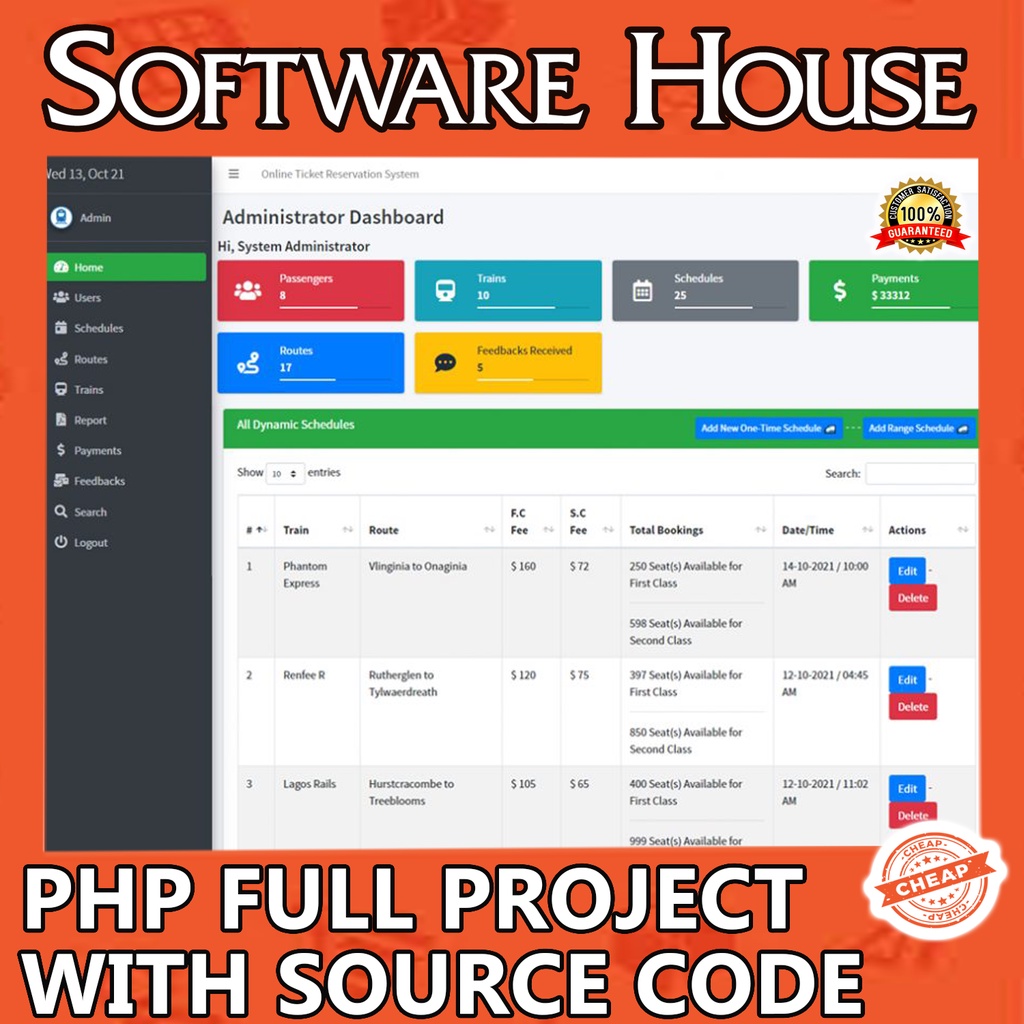 Online Ticket Reservation System Full PHP Project with Source Code ...