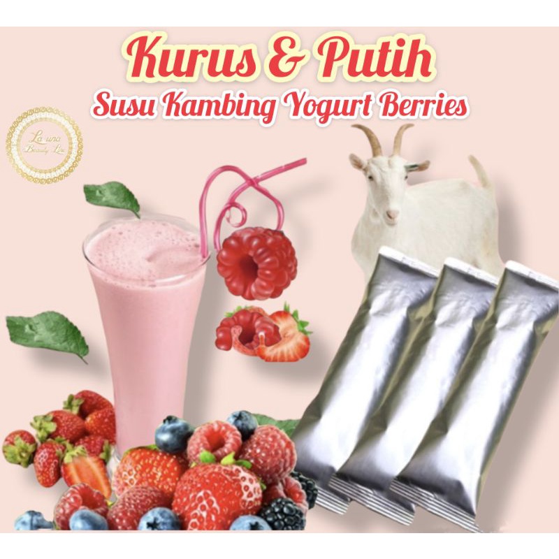 🍓 SUSU KAMBING BERRIES BRAND MAHAL UNTUK KURUS, DETOX & PUTIH (BRAND ...